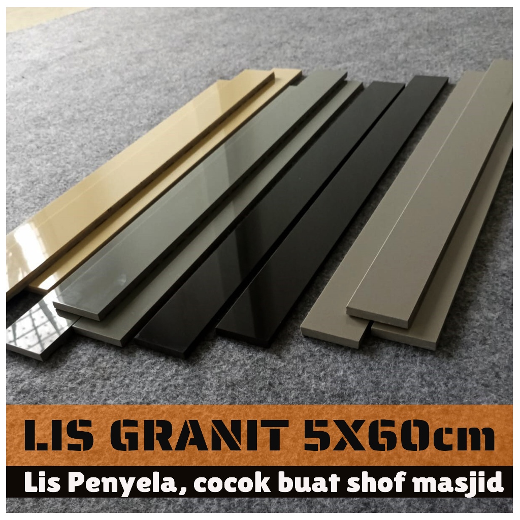 Jual Lis Granit 5x60 Hitam Abu Kuning | Lispenyela | Shof Masjid ...
