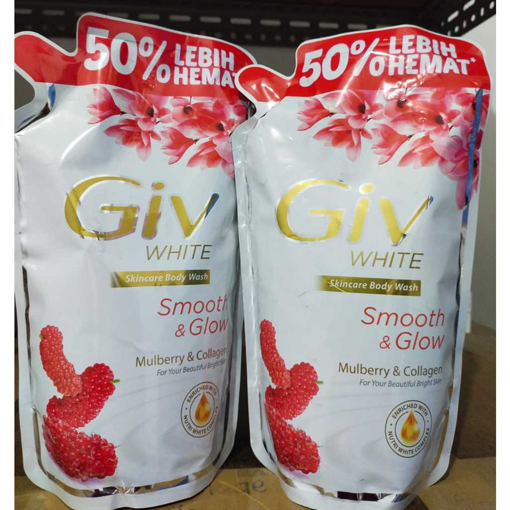 Jual GIV WHITE SKINCARE BODY WASH SMOOTH & GLOW 825ml | Shopee Indonesia