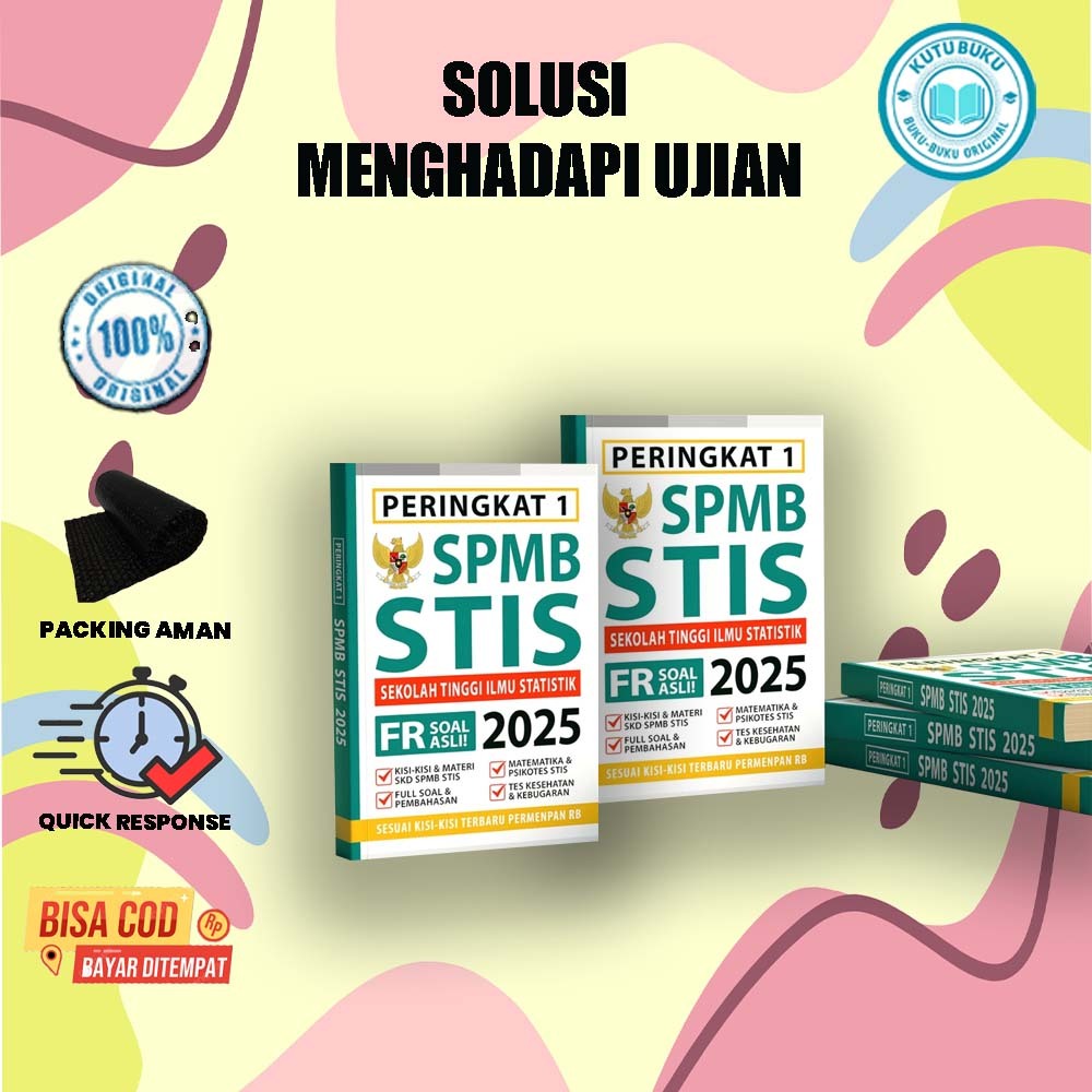 Jual Peringkat 1 SPMB STIS 2025 - buku SPMB STIS 2025 - BUKU SPMB STIS ...