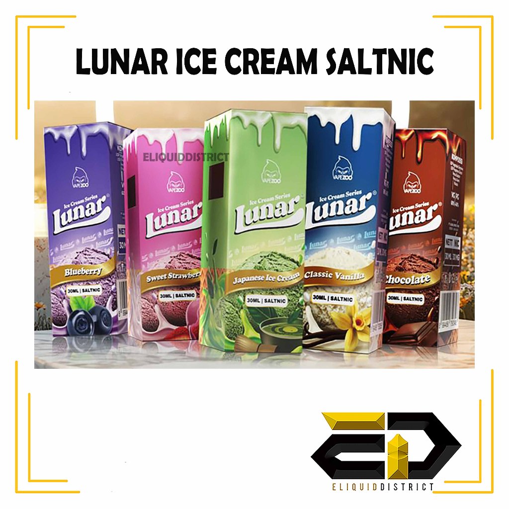 Jual LUNAR SALTNIC ICE CREAM BANANA - BLUEBERRY - CHOCOLATEE - JAPANESE ...