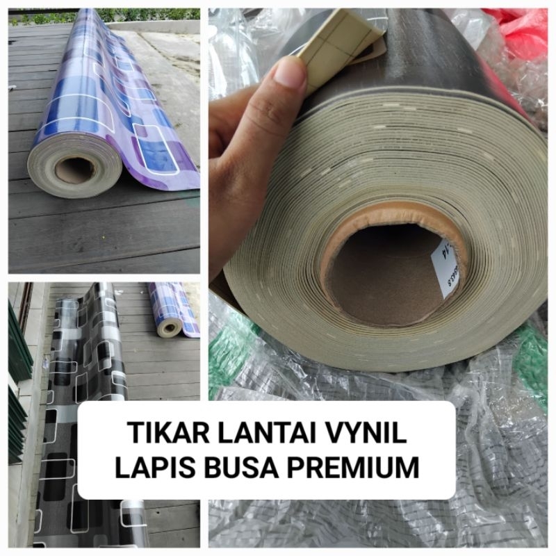 Jual [ 2M X 20 METER ] TIKAR LANTAI VYNIL LAPIS BUSA PALING TEBAL ...