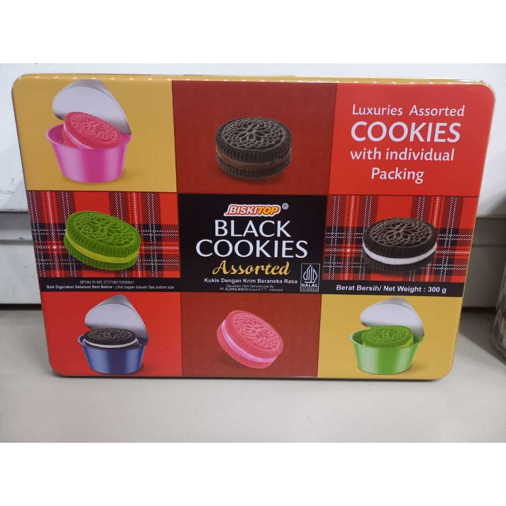 Jual Edisi Lebaran Biskitop Black Cookies Assorted Kaleng Fancy 300gr ...
