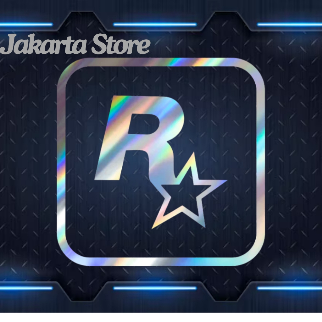 Jual Stiker Sticker Cutting Logo R Star GTA (Kotak) Sticker Cutting ...