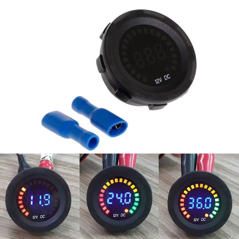 Jual Volmeter Digital DC 12V Dengan Display LED Untuk Mobil Dan Motor ...