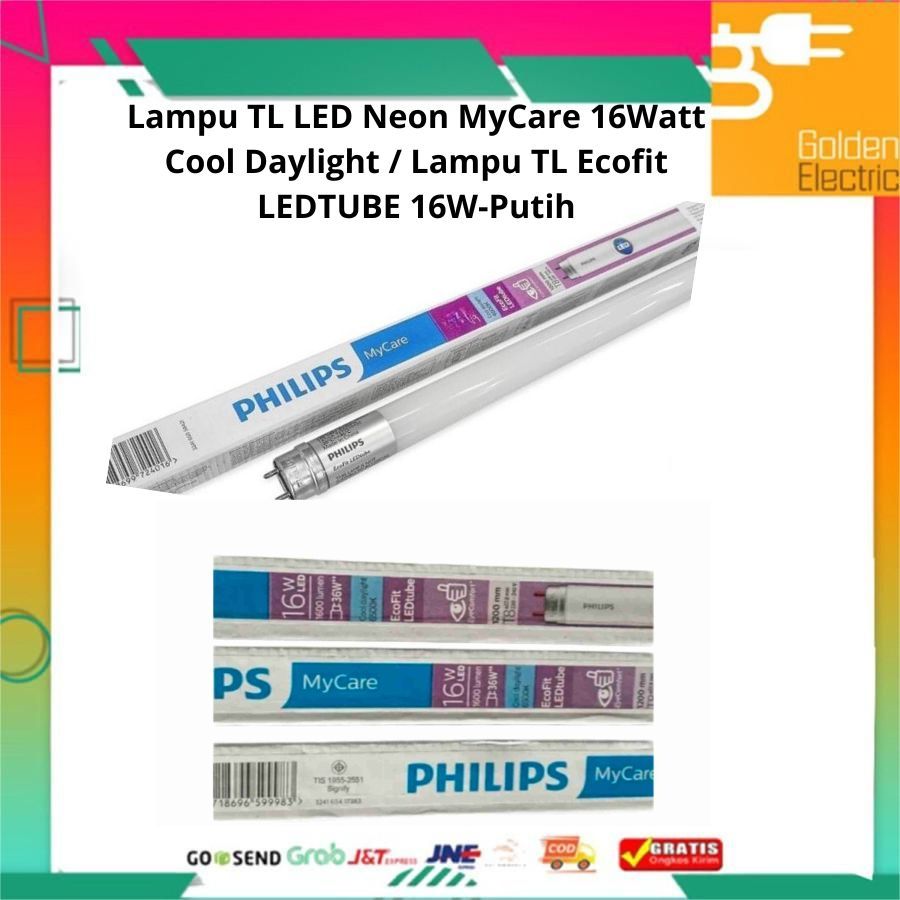 Jual Lampu TL LED Neon MyCare 16Watt Cool Daylight / Lampu TL Ecofit ...