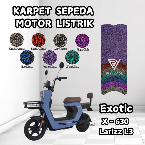 Jual Karpet Sepeda Motor Listrik Exotic X630 Larizz L3 Premium, Alas ...