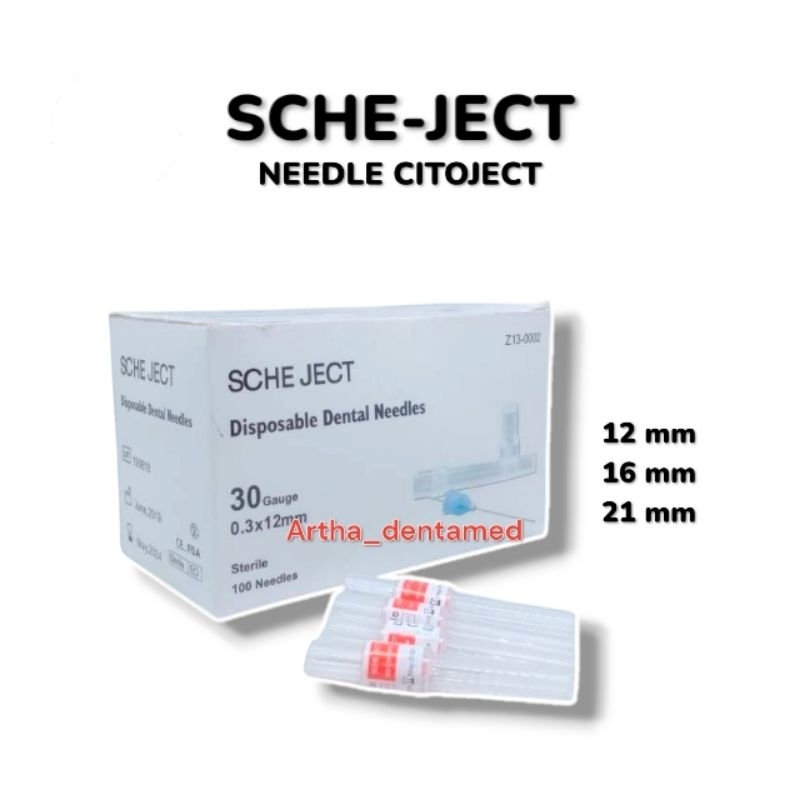 Jual Sche-Ject Skelet Dental Needles Sterile 30 Gauge | Shopee Indonesia