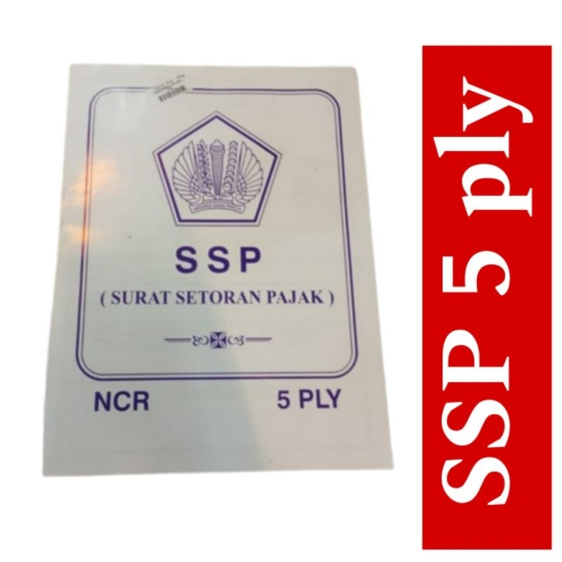 Jual ( 1 buku) SSP pajak 5 rangkap / surat setoran pajak 5 ply NCR | Shopee Indonesia
