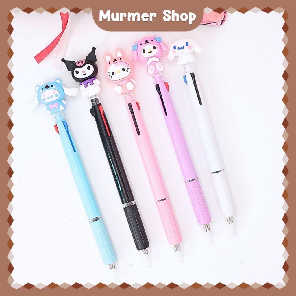Jual Pena 3 Warna Sanrio Bolpoint Pulpen Cetek Gelpen 3in1 Cinnamonroll ...