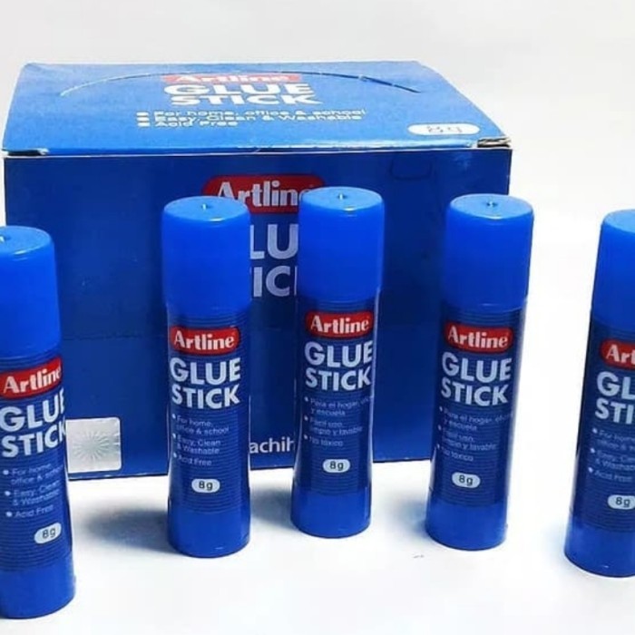 Jual Lem Perekat Stik Glue Stick ARTLINE 8g harga per pcs yaa bukan per ...