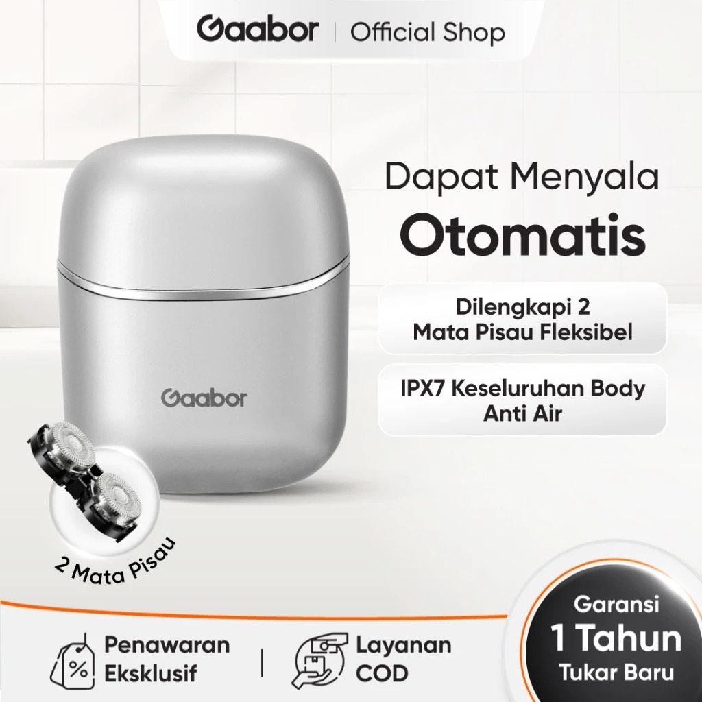 Jual GAABOR Alat Cukur Jenggot Kumis Portable Mini Shaver IPX7 ...