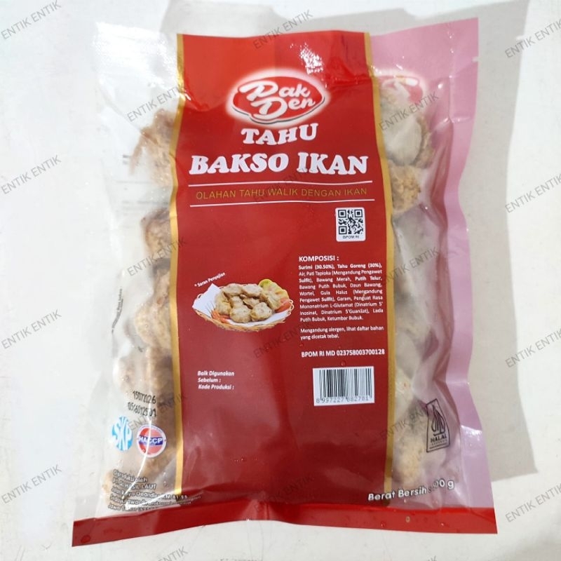 Jual Pak Den Tahu Bakso Ikan | Tahu Walik PakDen 500gr | Shopee Indonesia