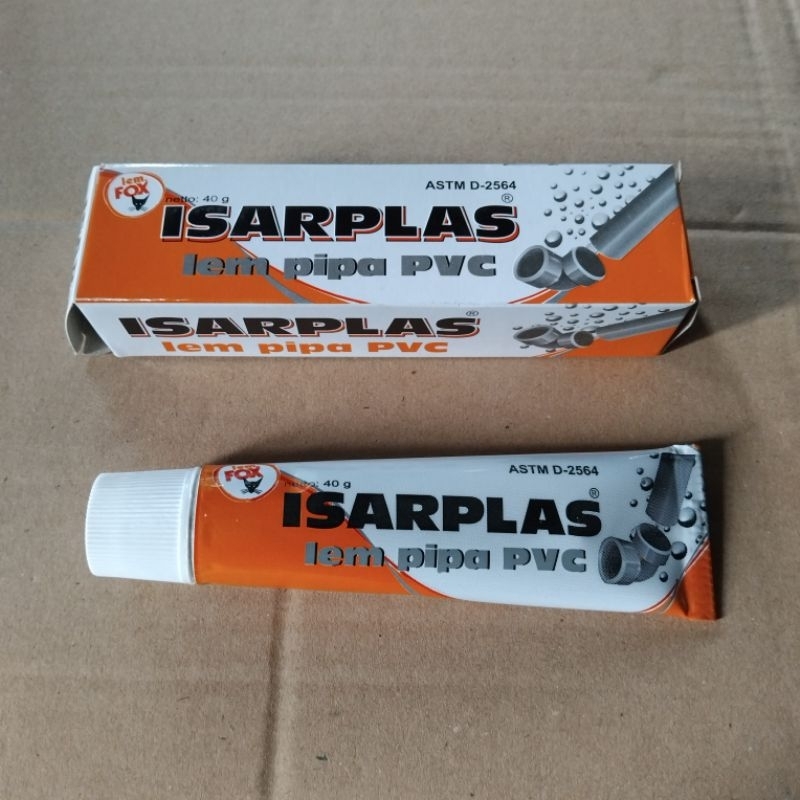 Jual Lem Pipa PVC merek ISARPLAS original 40 gram | Shopee Indonesia