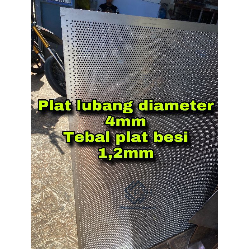Jual Plat Lubang Diameter 4mm , tebal plat besi 1,2mm . plate ...