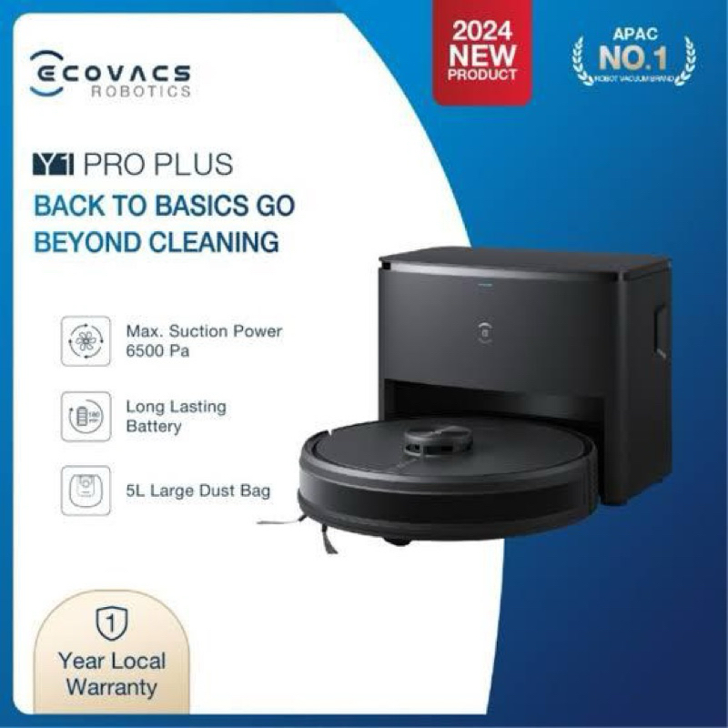 Jual ECOVACS Y1 PRO PLUS / ROBOT VAKUM | Shopee Indonesia