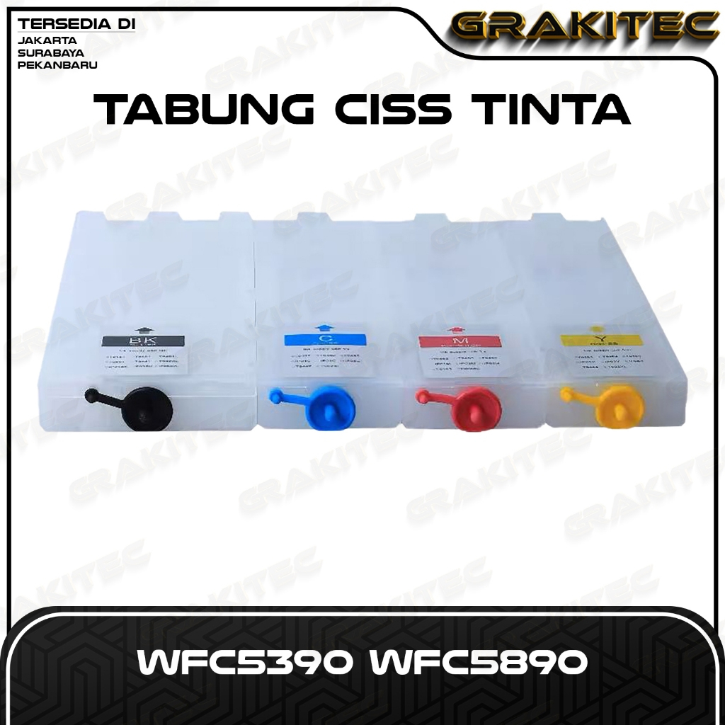 Jual Tabung Tinta CISS EPSON WFC5390 WFC 5890 Tanpa Chip | Shopee Indonesia