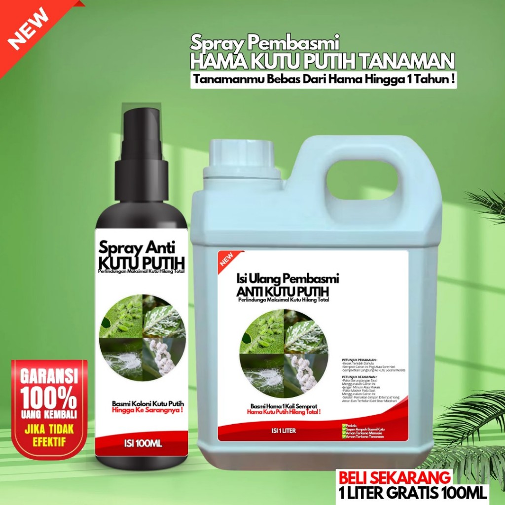 Jual Isi Ulang Pembasmi Hama Kutu Putuh Tanaman | 1 Kali Semprot Hama ...
