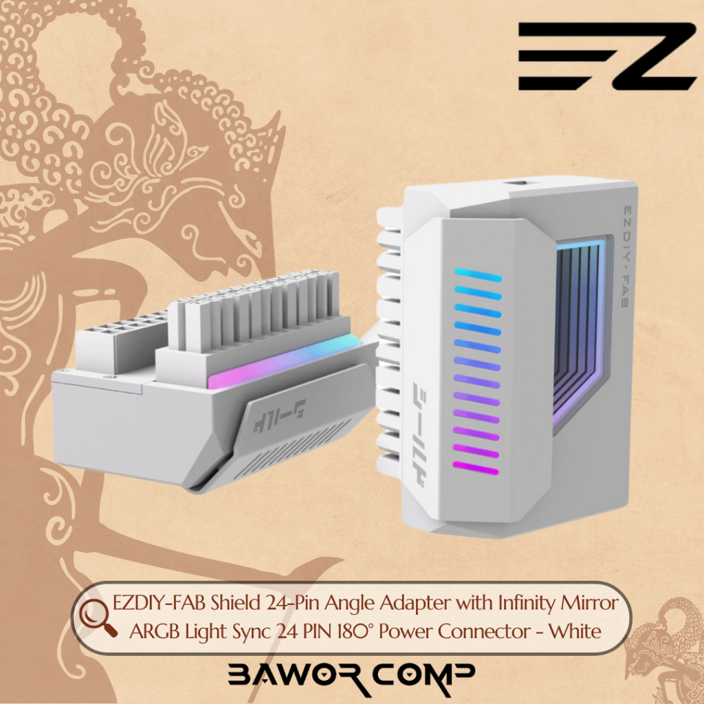 Jual EZDIY-FAB Shield 24-Pin Angle Adapter with Infinity Mirror ARGB ...