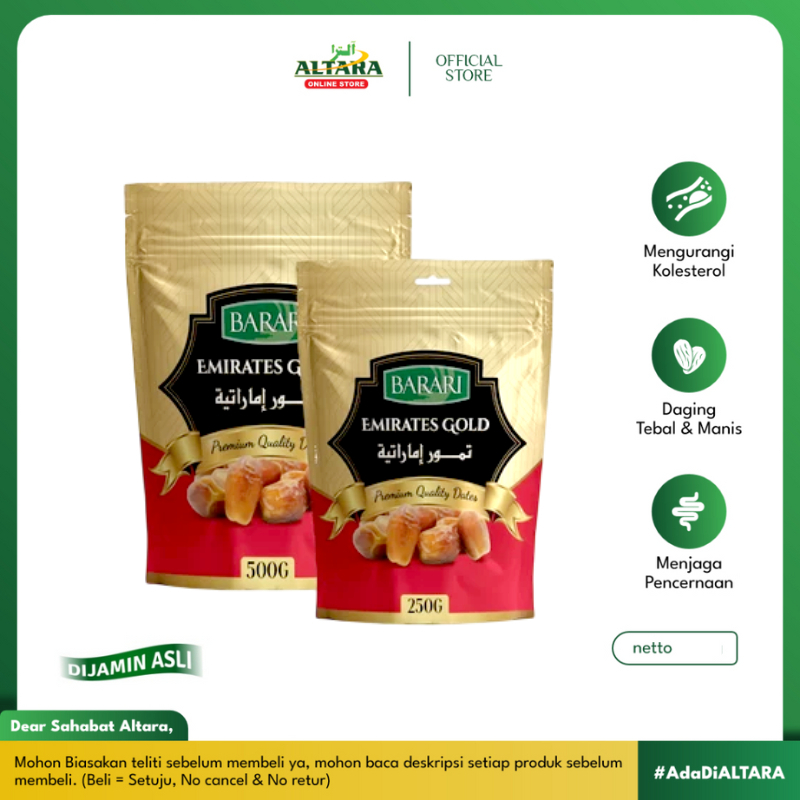 Jual Kurma Barari Zahdi Pouch 500 Gr | Shopee Indonesia