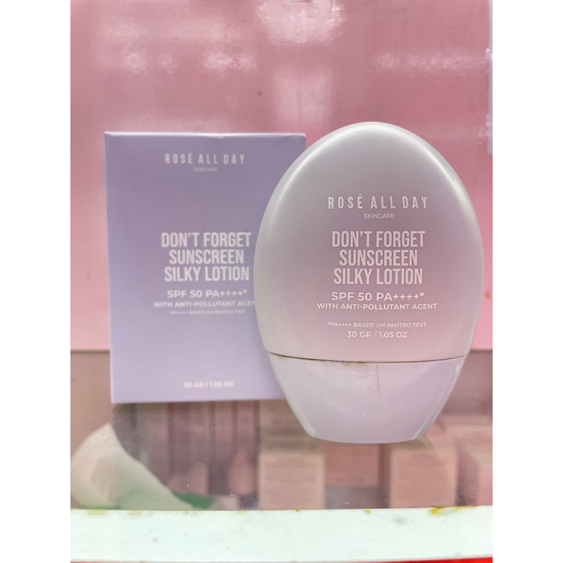 Jual Rose All Day Don't Forget Sunscreen Silky Lotion SPF 50 PA ...