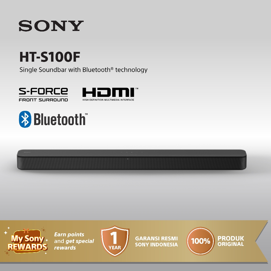 Jual Sony Home Theater Hometheater HT-S100F Soundbar Tunggal 2ch ...