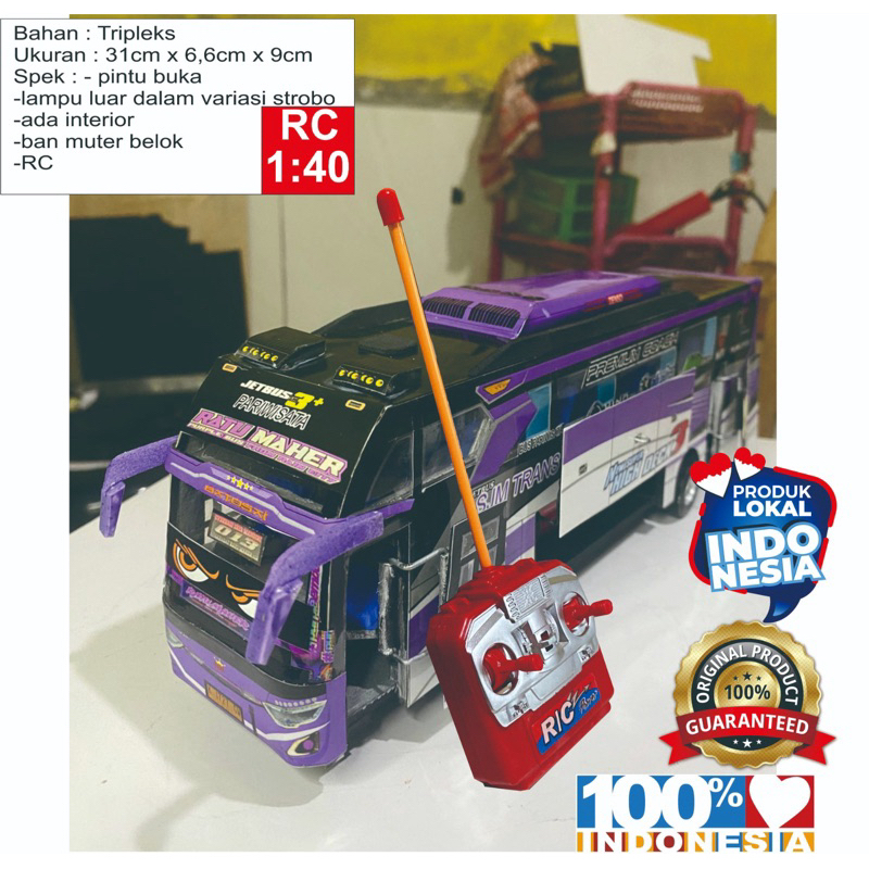 Jual Miniatur Bis SJM Trans Ratu Maher RC | Shopee Indonesia
