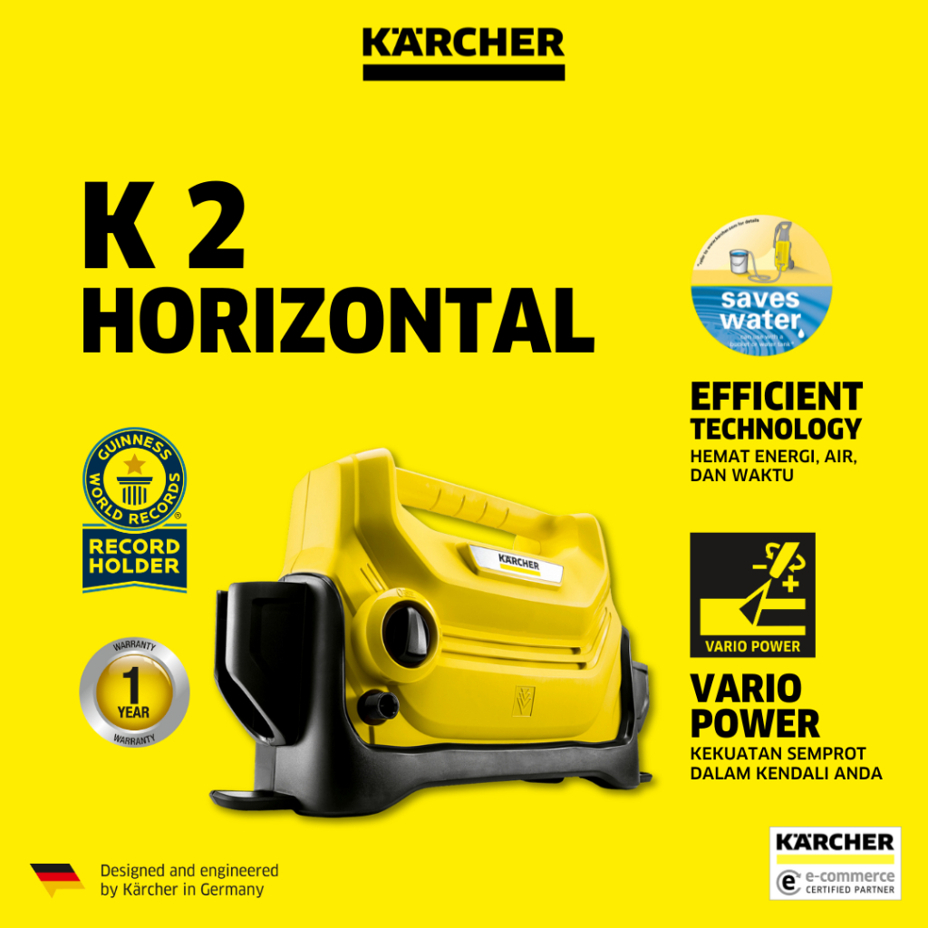 Jual Karcher K 2 Horizontal *KAP 1400 Watt High Pressure Washer | Shopee Indonesia