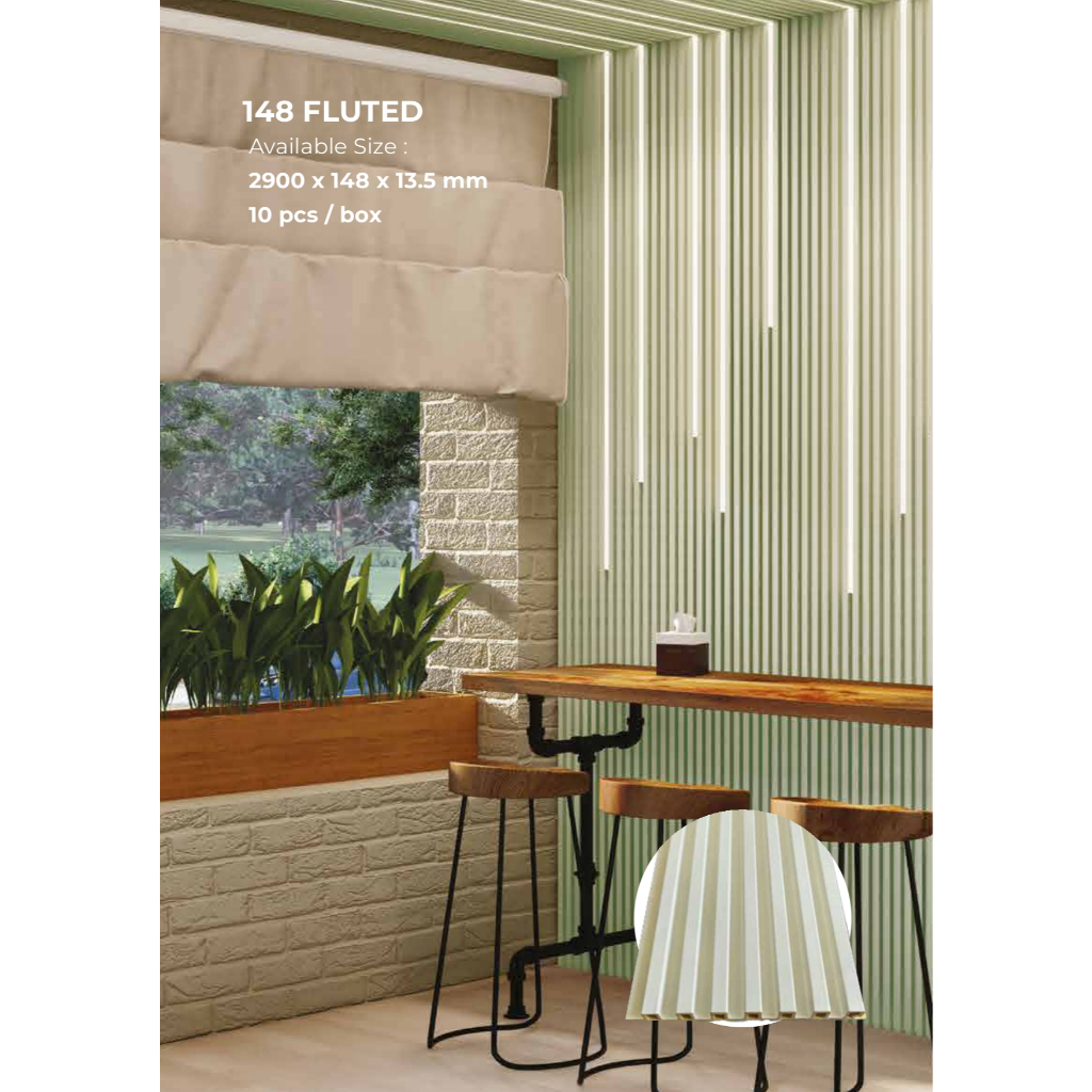 Jual Wallpanel Roshan 148 Fluted Solid Series / Interior Panel Dinding ...