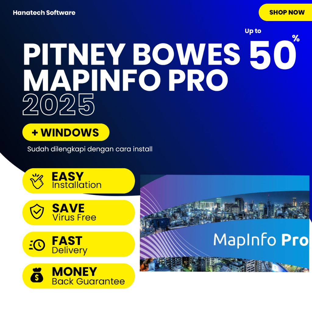 Jual Pitney Bowes MapInfo Pro | Lifetime | Full Version | Shopee Indonesia