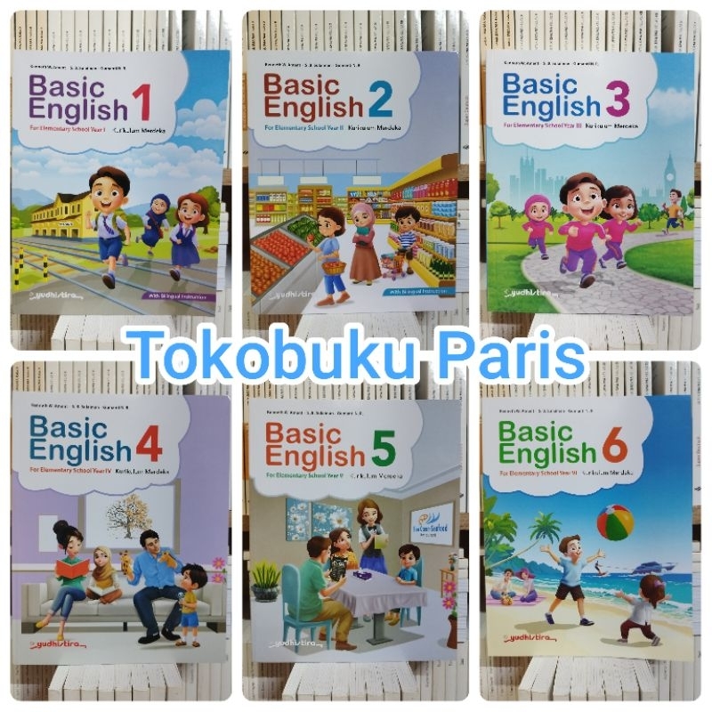 Jual ORI Buku Basic English Bahasa Inggris REVISI sd mi kelas 1 2 3 4 5 ...