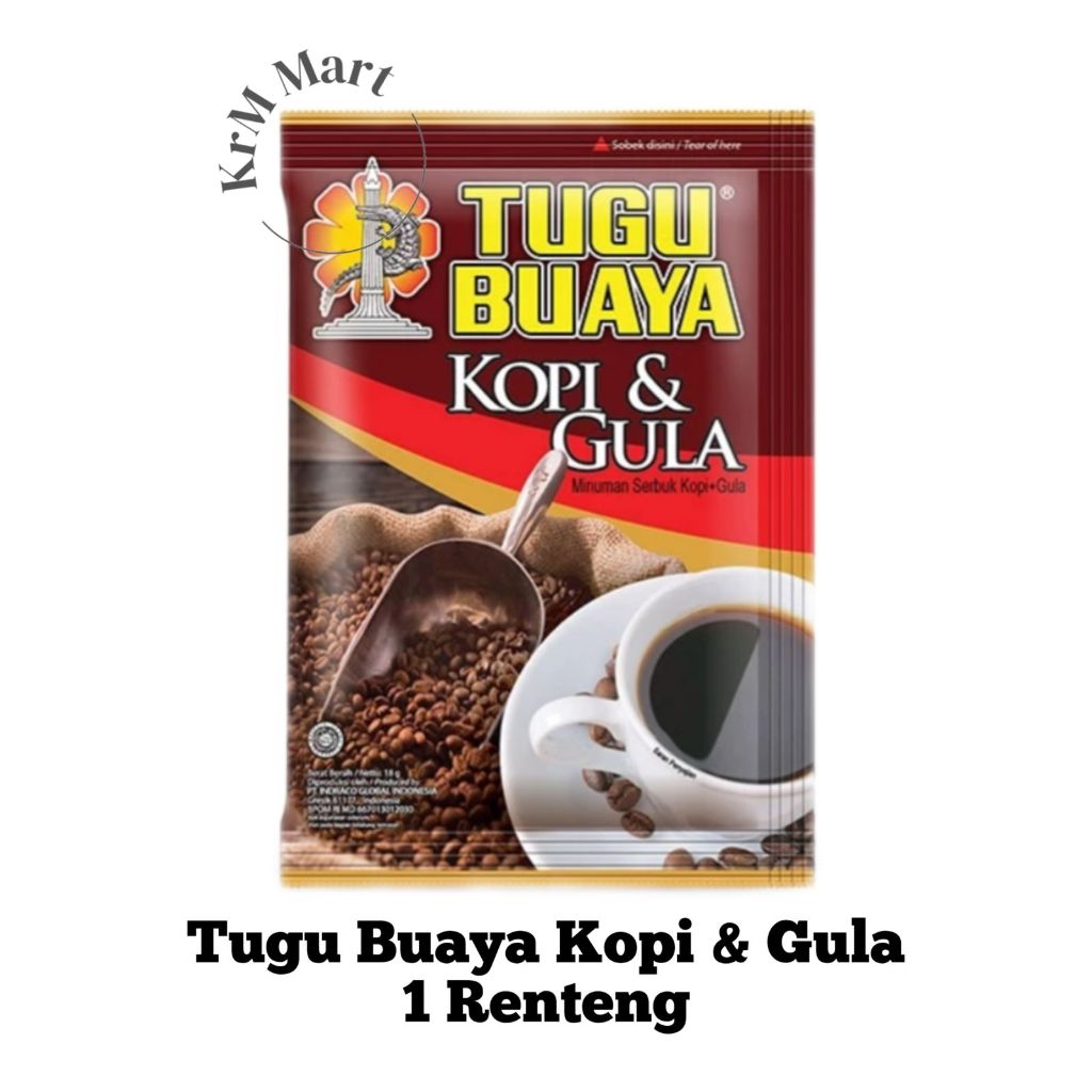 Jual Kopi Tugu Buaya 1 renteng renceng kopi + gula & minuman serbuk ...