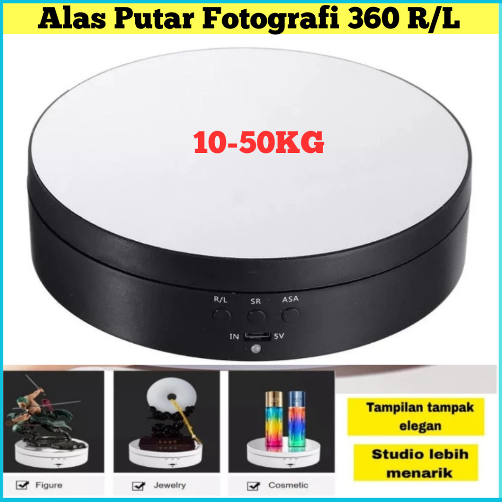 Jual BARU Alat Putar Live Konten Fotografi Rotating Display Stand Base ...