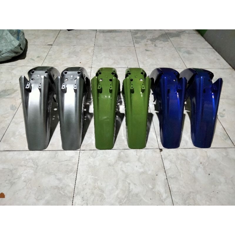 Jual spakbor slebor depan Kawasaki kaze R warna biru silver hijau hitam ...