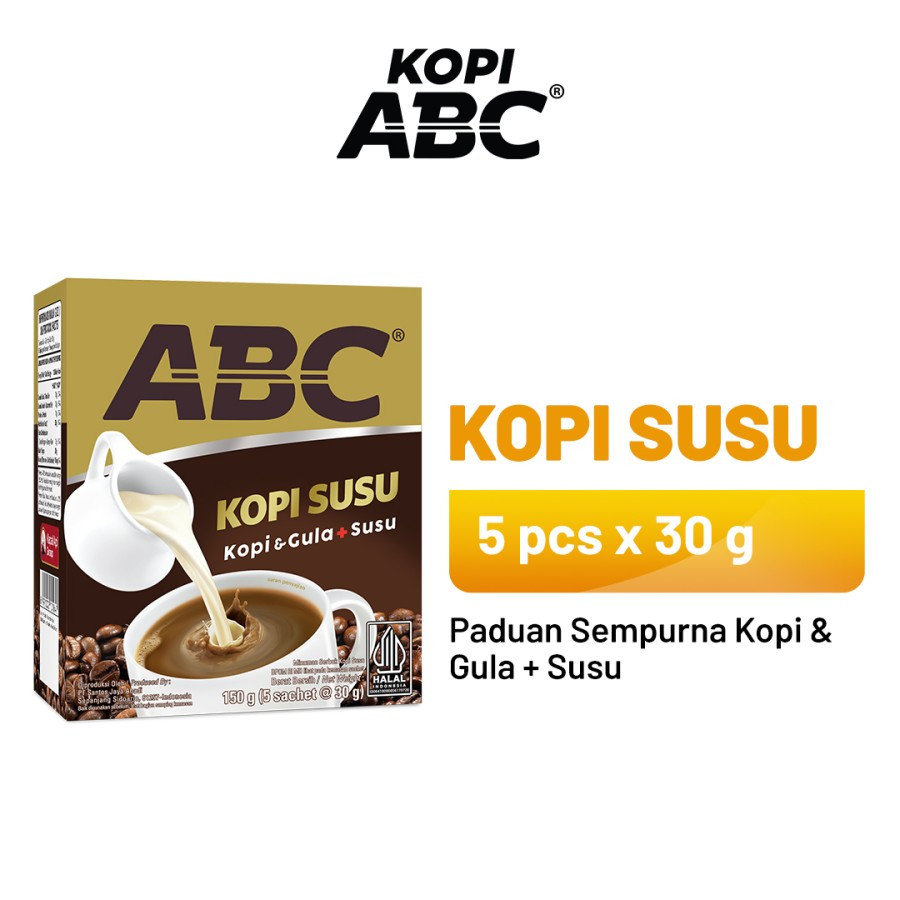 Jual ABC Kopi Susu 1 dus ( 5pcs × 30gr ) | Shopee Indonesia