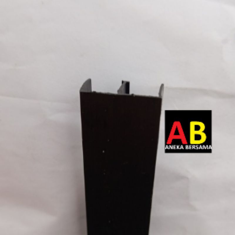 Jual Lis M Aluminium 1cm x 2.1cm x 1cm Brown Panjang 119.5cm | Shopee ...