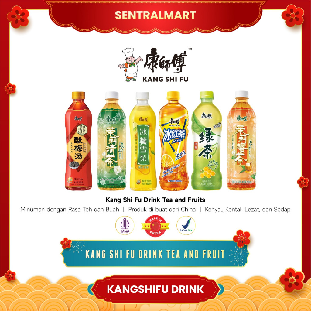 Jual KangShiFu Es Teh Minuman Berbagai Rasa 500ML | Shopee Indonesia