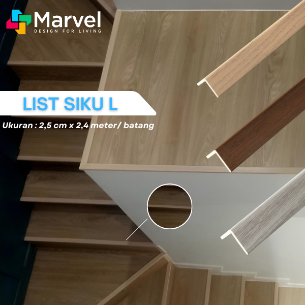 Jual List L Siku / Step Nosing SPC/VINYL By MARVEL | Shopee Indonesia