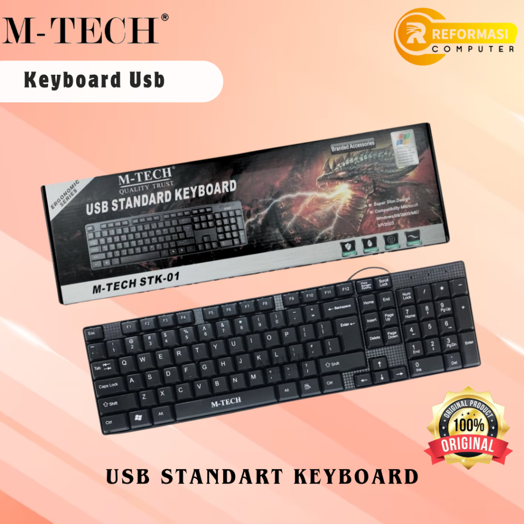 Jual M-TECH Keyboard Usb Standart | Shopee Indonesia