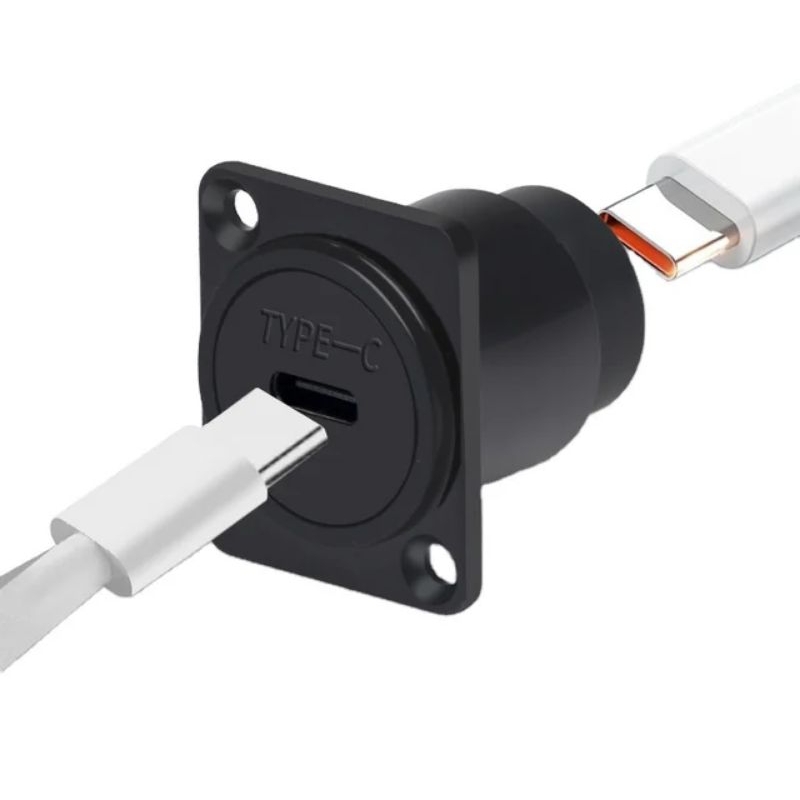 Jual Chassis / Sasis Type -C USB Konektor USB type C Female Wall Plat ...