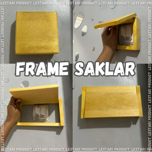 Jual frame saklar lampu penutup saklar kayu hiasan dingding pengaman ...