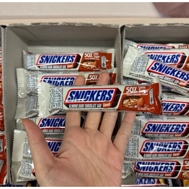 Jual SNICKERS ALMOND DARK CHOCOLATE / OATS BAR 40gr isi 2 | Shopee Indonesia