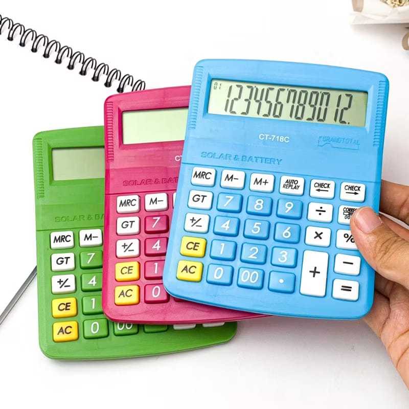 Jual Kalkulator SDC 718 Warna / Calculator SDC 718 CT 718 WARNA ...