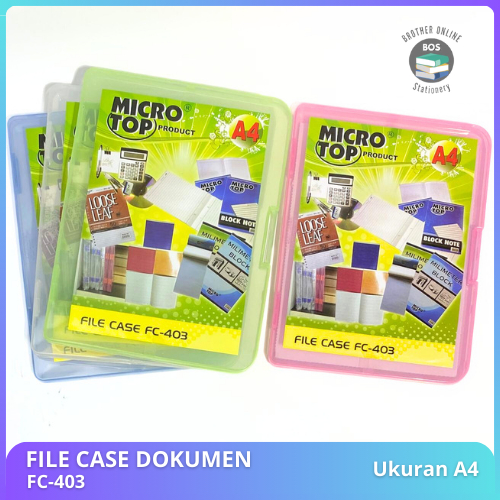 Jual BOS File Case A4/ Dokumen Case/ Hard Case File/ Map/ Kertas/ Box ...