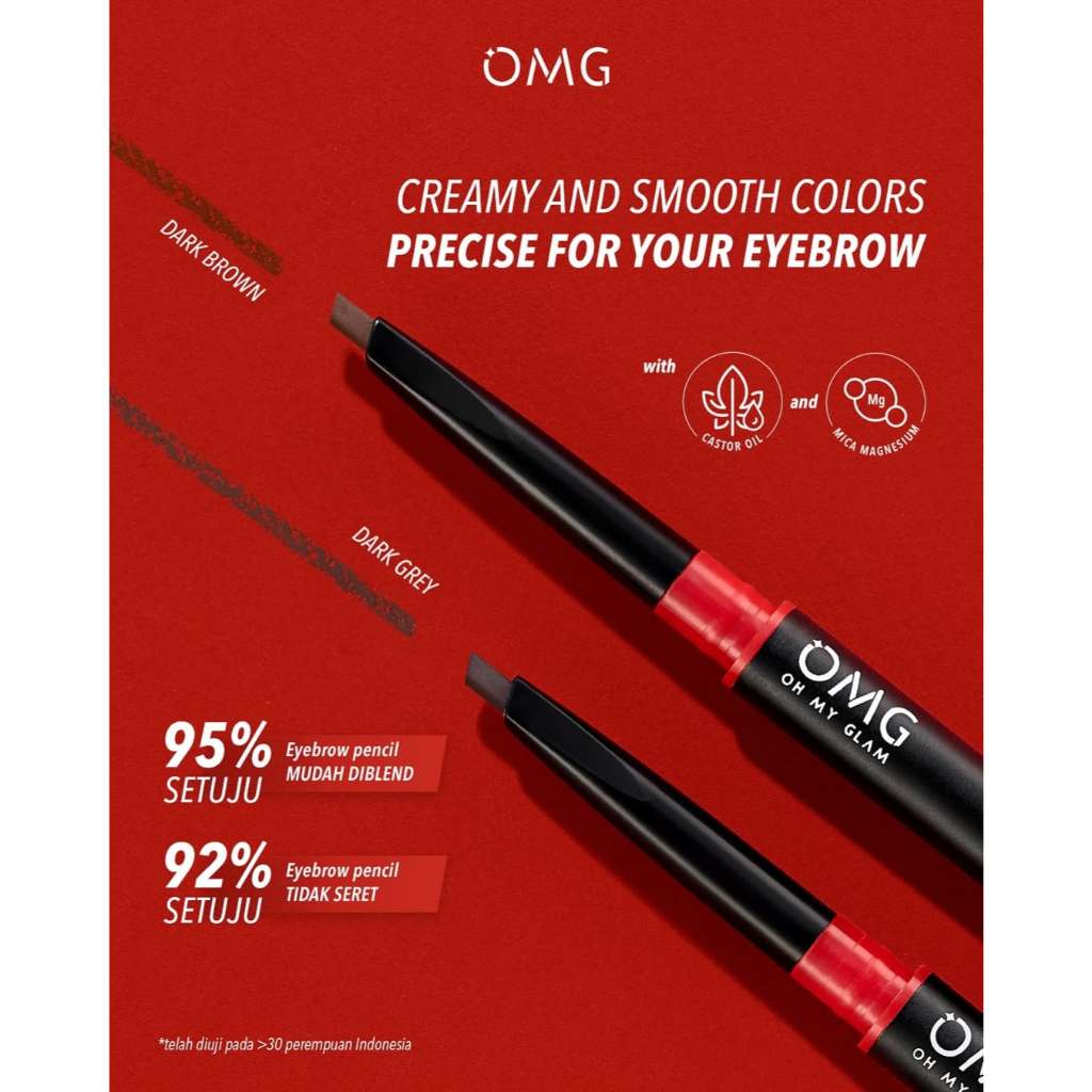 Jual OMG OH MY GLAM PRECISE EYEBROW MATIC | Shopee Indonesia