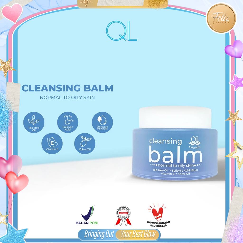 Jual * FELIZ * QL Cosmetic Cleansing Balm Normal to Oily Skin 50gr ...