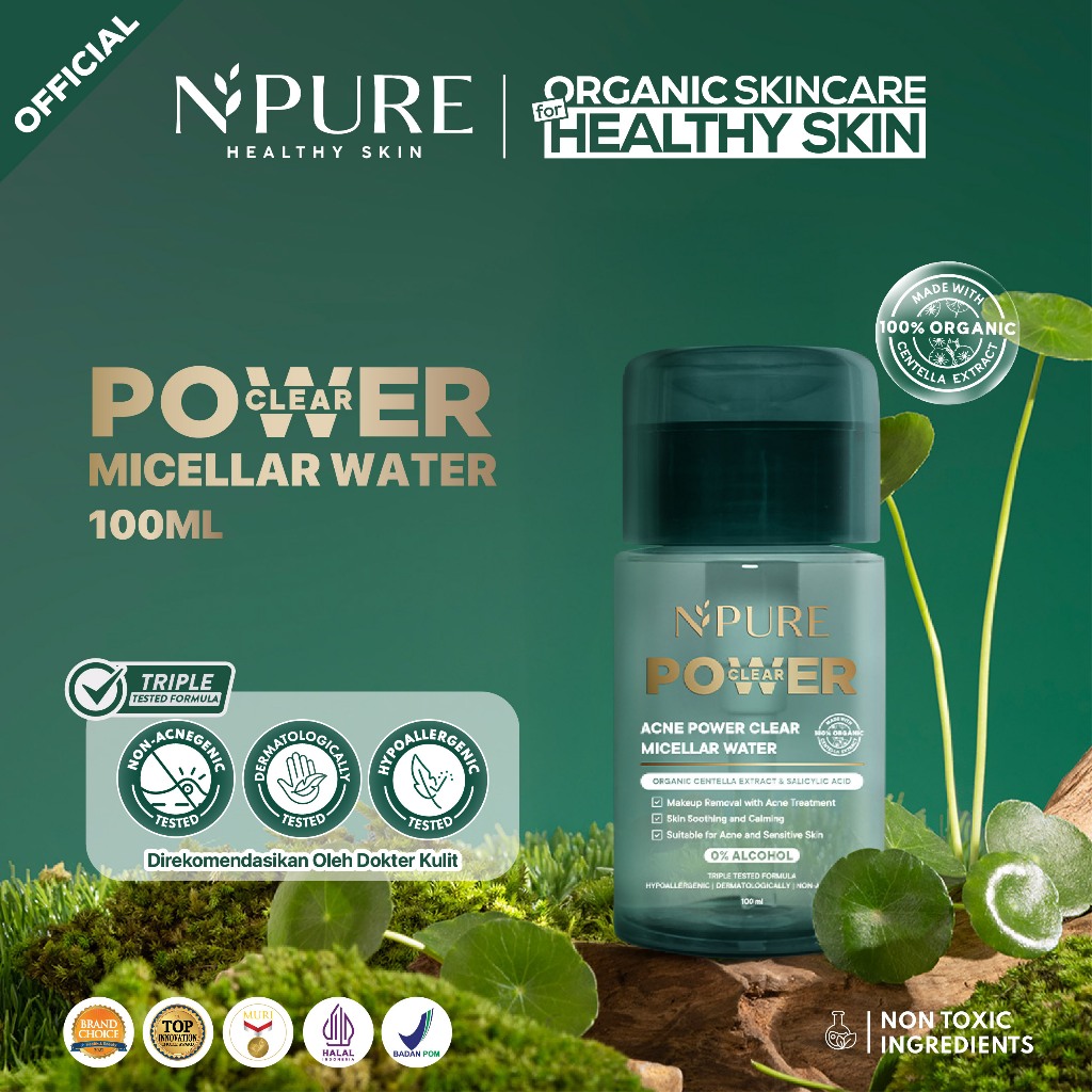 Jual 【Exclusive Creator】NPURE ACNE POWER CLEAR MICELLAR WATER 100ml ...