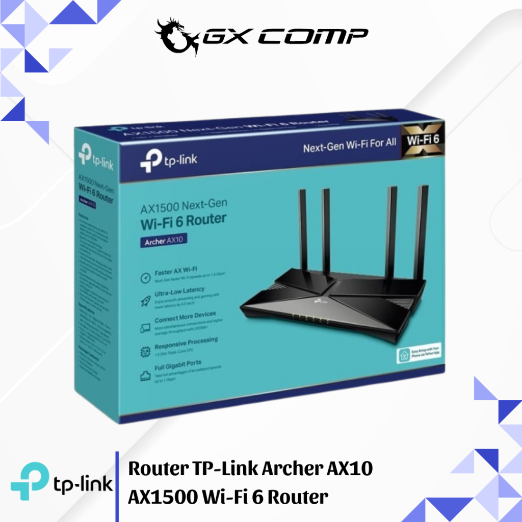 Jual Router TP-Link Archer AX10 AX1500 Wi-Fi 6 Router | Shopee Indonesia