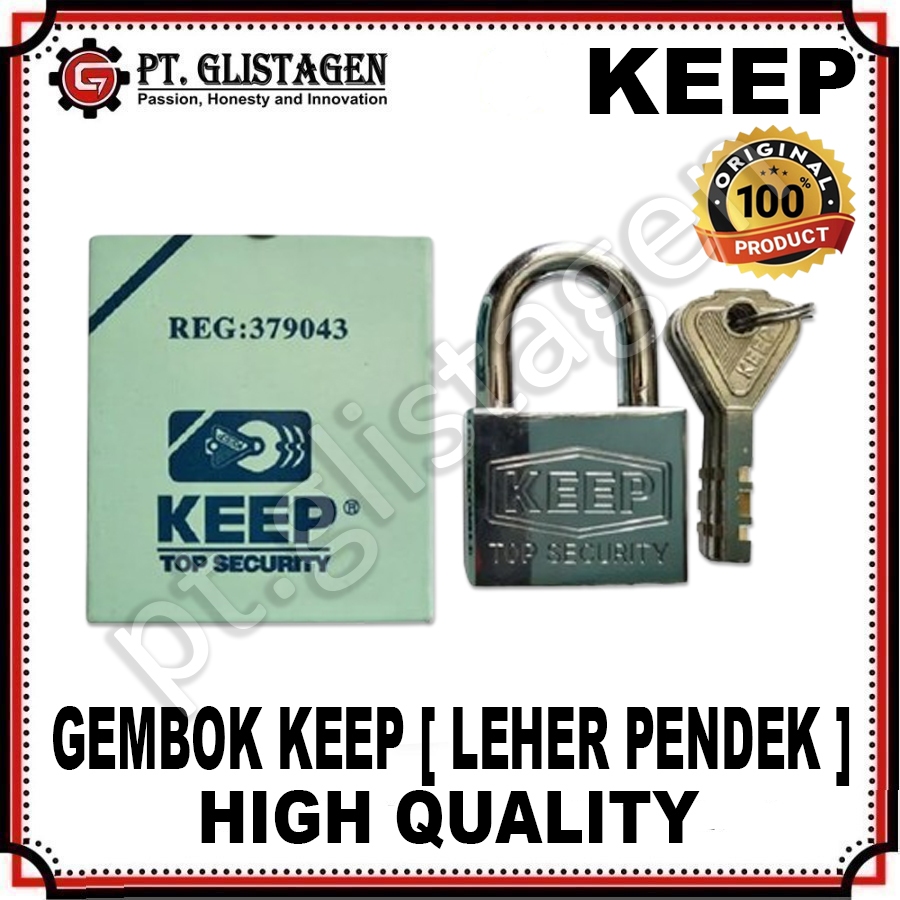 Jual KUNCI GEMBOK KEEP 60 MM PENDEK / GEMBOK KEEP LEHER PENDEK ...