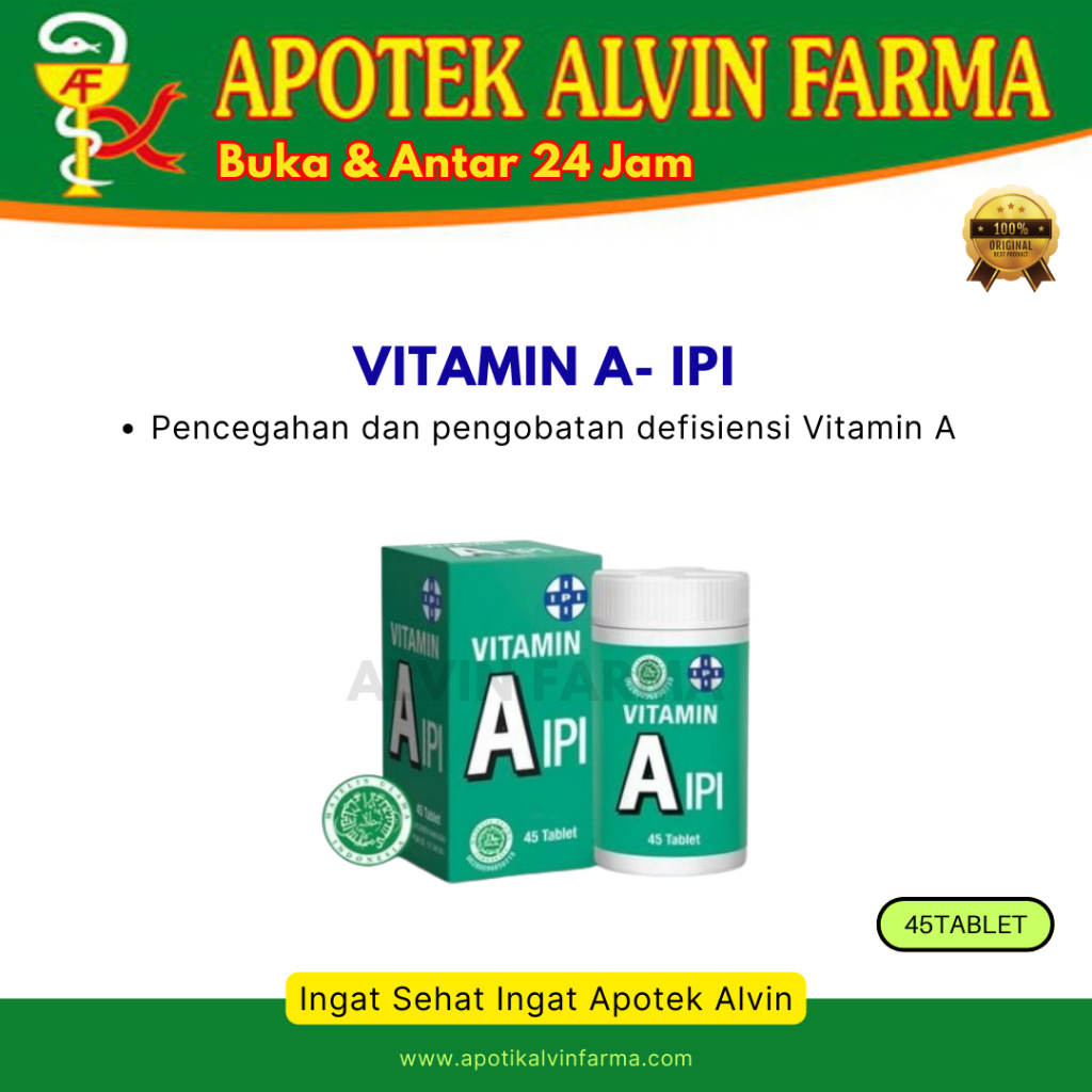 Jual Ipi Vitamin A Botol 45 Tablet | Shopee Indonesia