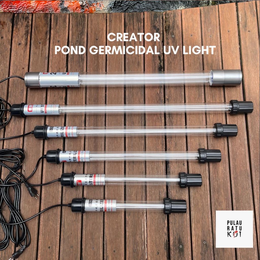Jual lampu uv kolam akuarium Creator autosinking | 20, 30, 40, 60, 100 ...